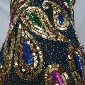 SCO Designs | Dresses | Cocktail Dress Hand Beaded V Neck | Poshmark